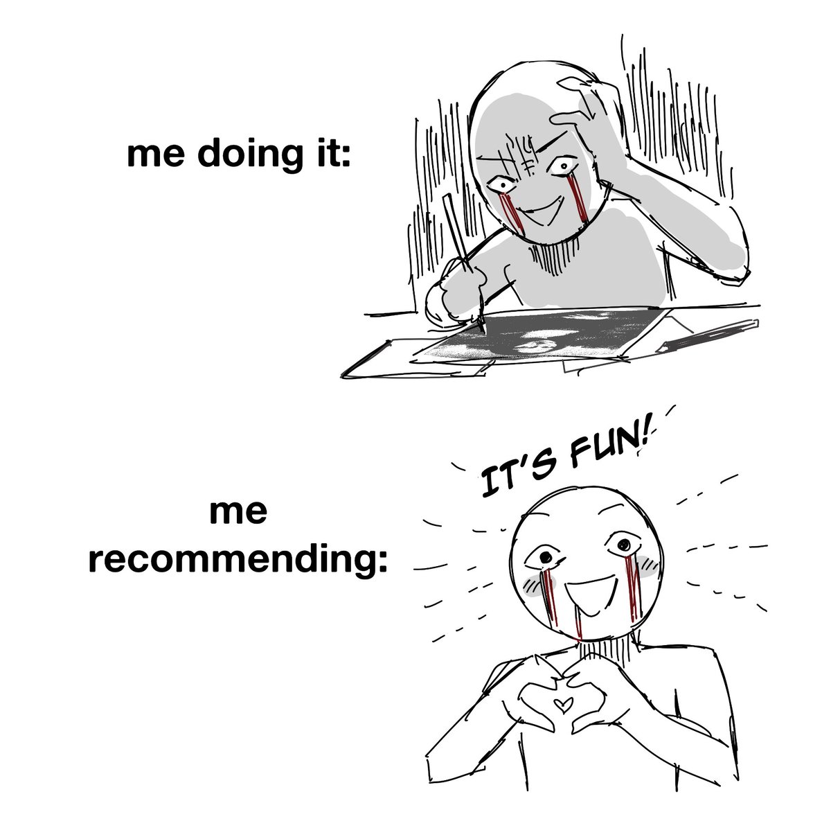 「I had to try. It looks fun! haha I used to be a mouse + cur ...