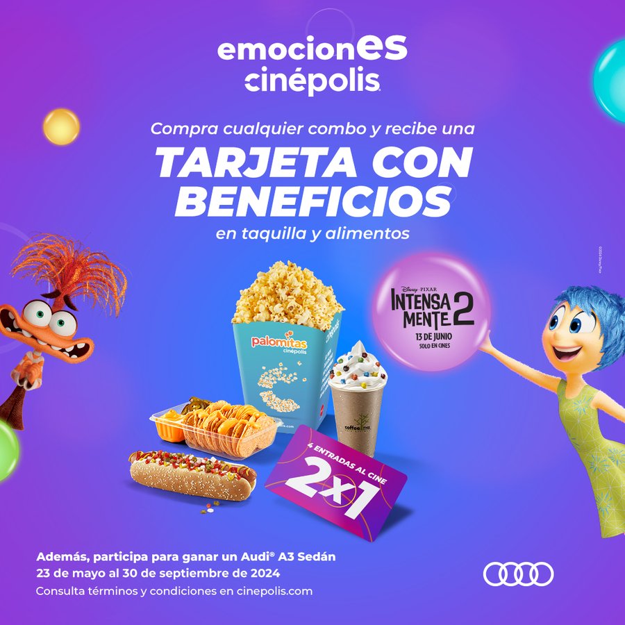 Cinépolis estrena la película de “Intensamente 2” con este espectacular REGALO - Enséñame de Ciencia