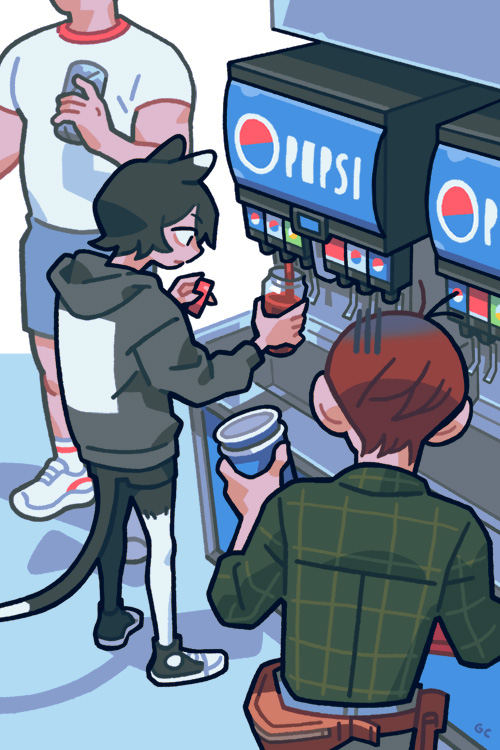 「soda thief #costcomeshi 」|geniceのイラスト