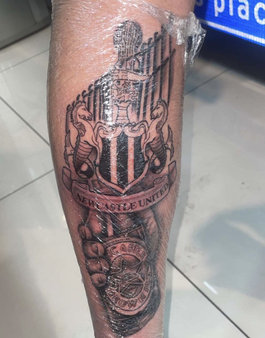 Newcastle United Badge Tattoos