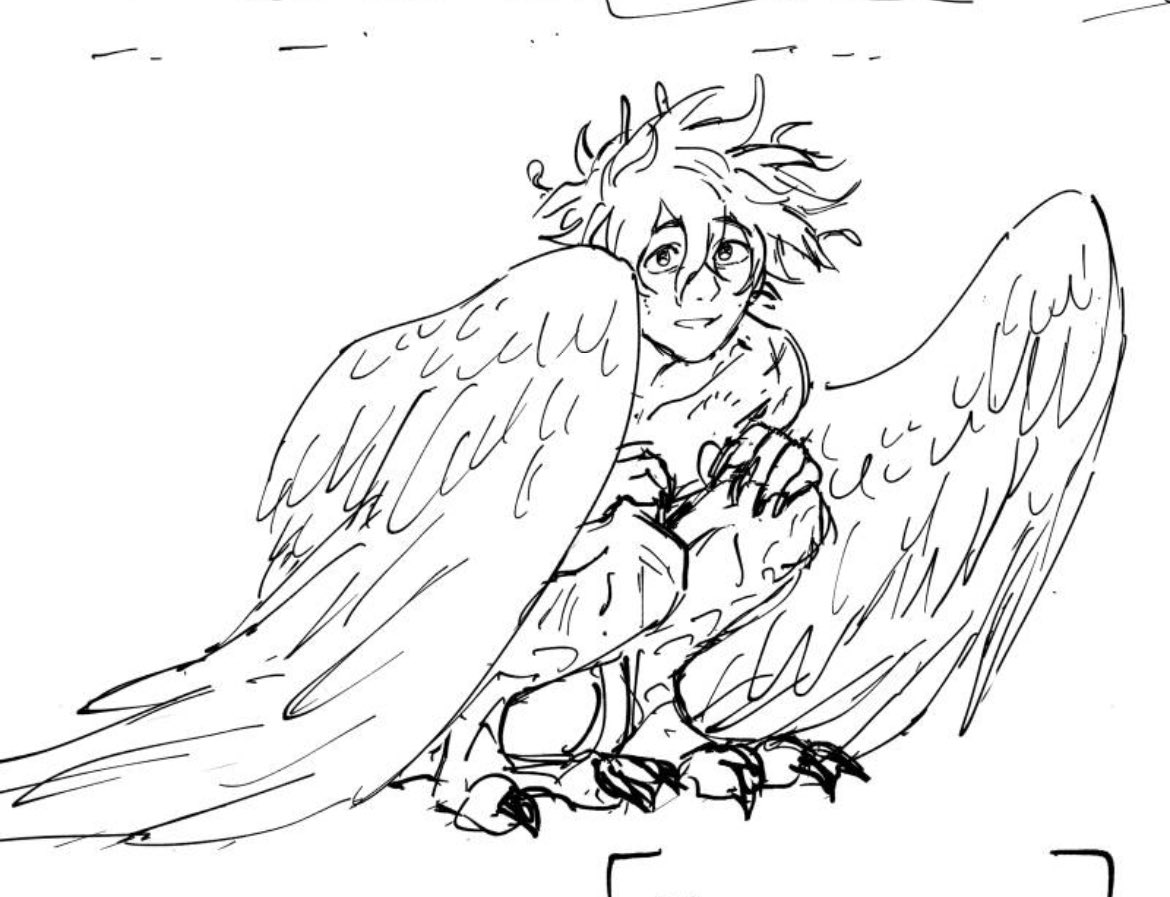 Anime Boy With Bird Wings