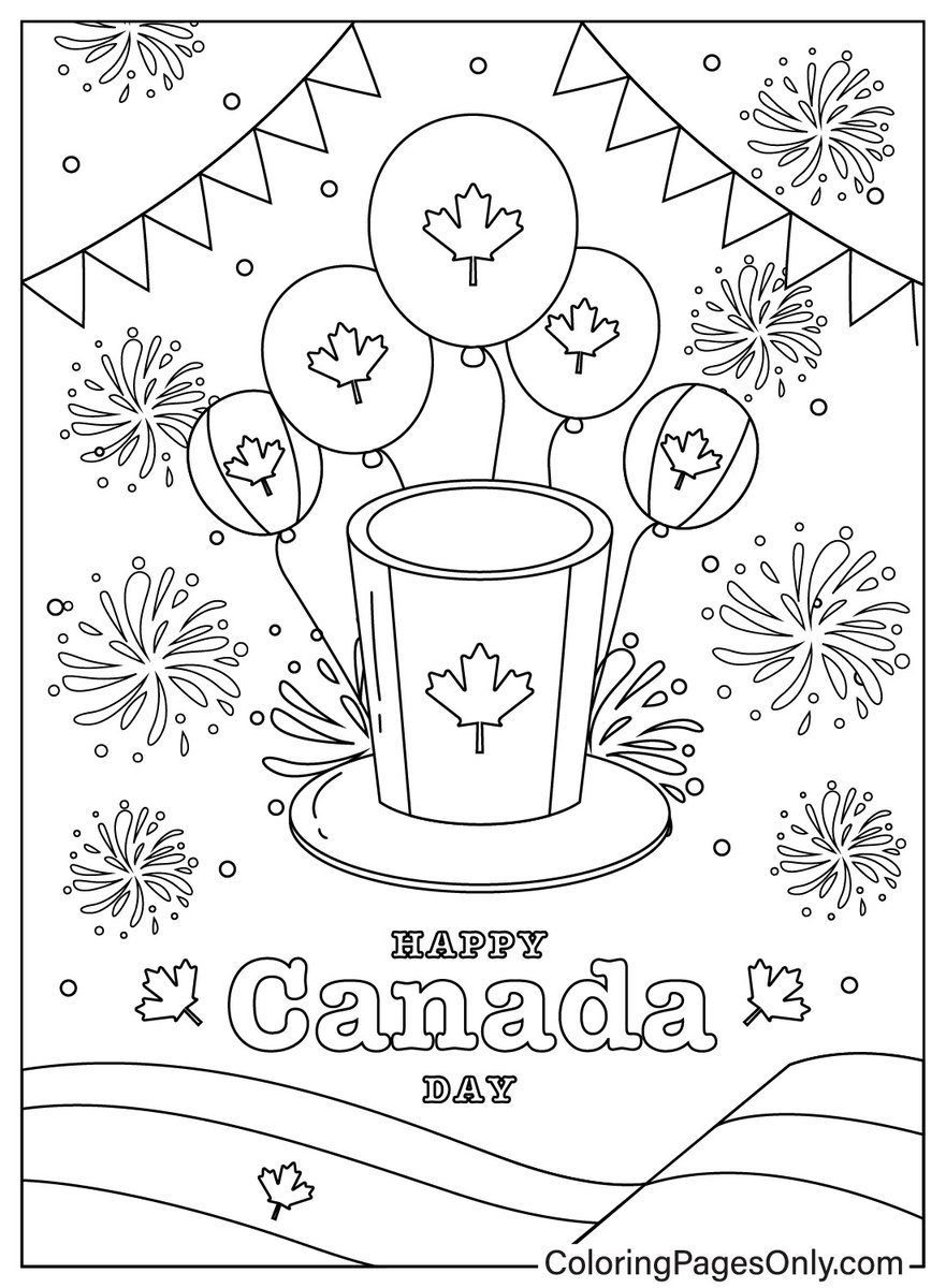 Canada Day Coloring Pages To Print