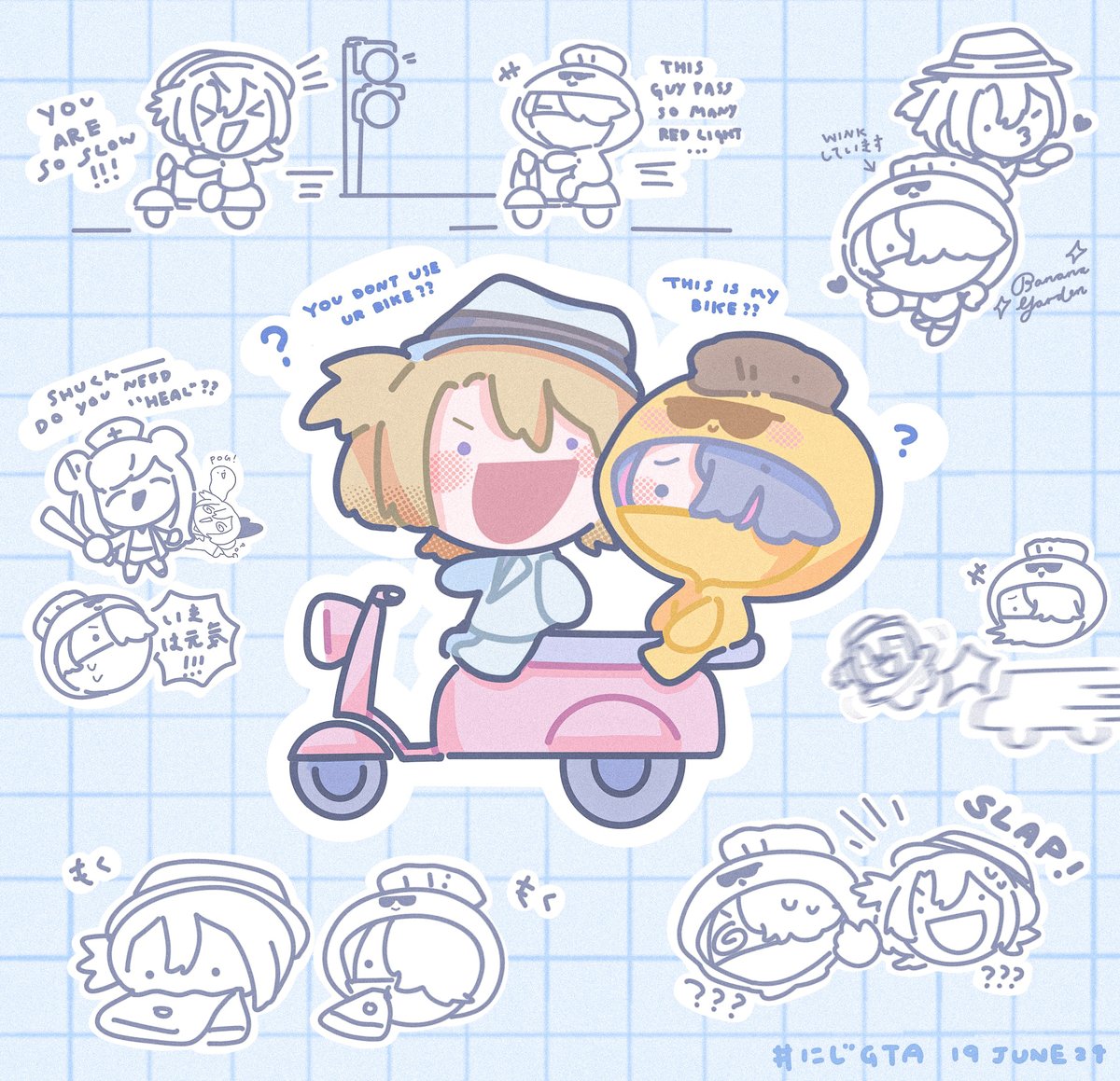 「Sillychamp in GTA ajshsnk #にじGTA #YaminoArt #drawluca 」loop_の漫画