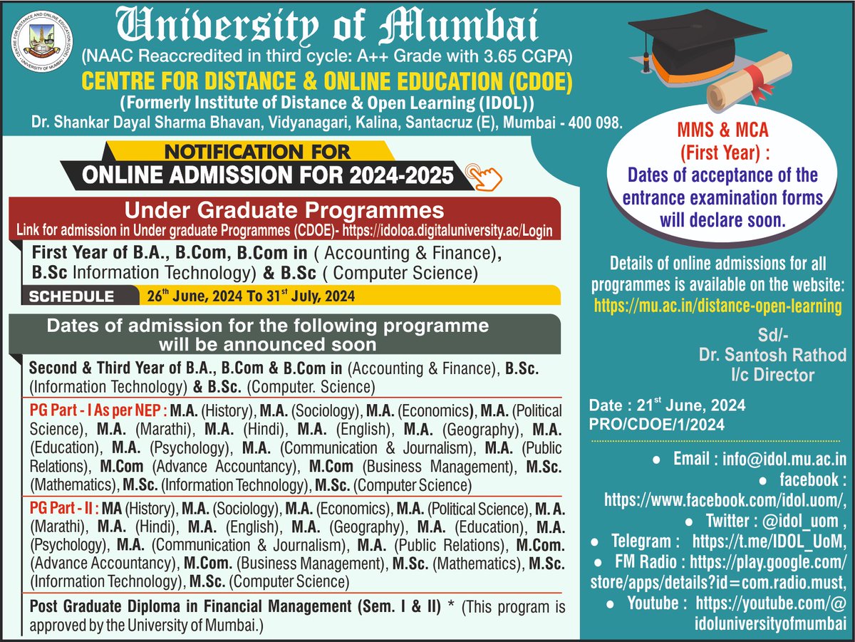 Idol Mumbai University