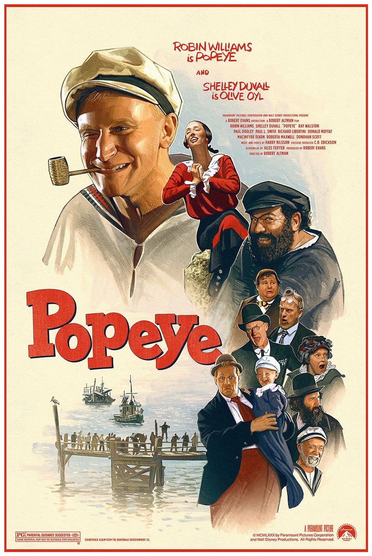 Popeye Robin Williams Poster Popeye (1980)