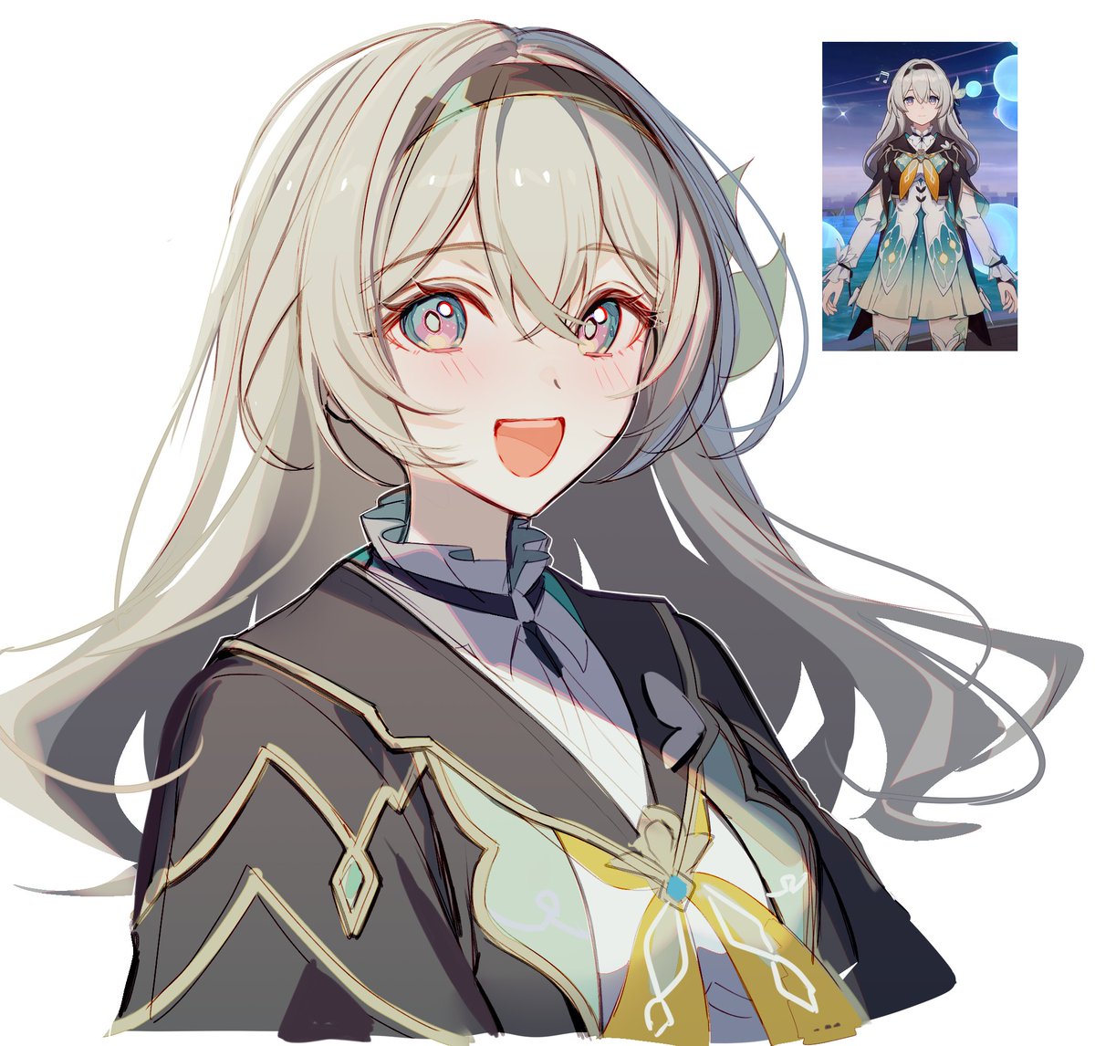 「今日のリハビリ ホタル #崩壊スターレイル #FireFly」|河地りん@次GWﾃｨｱ_G-55bのイラスト