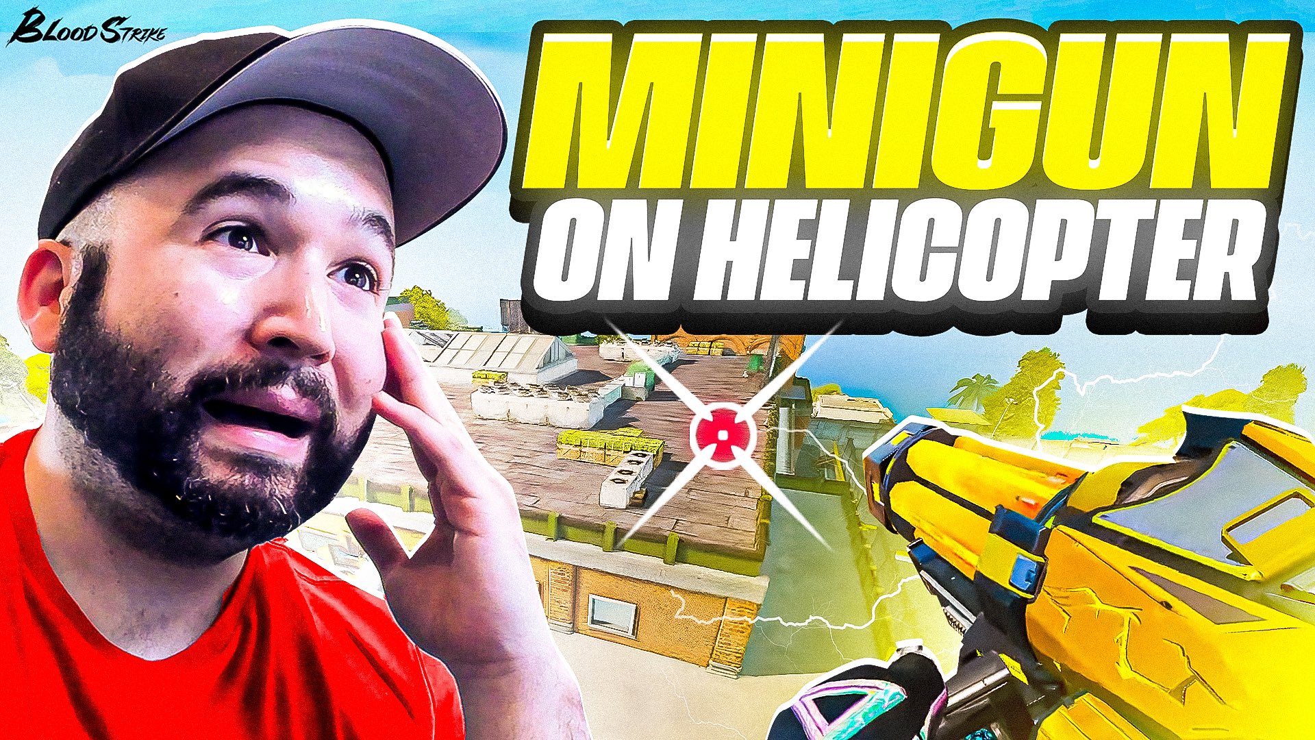 Minigun On Helicopter