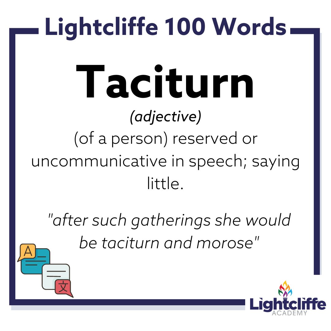 Taciturn Definition