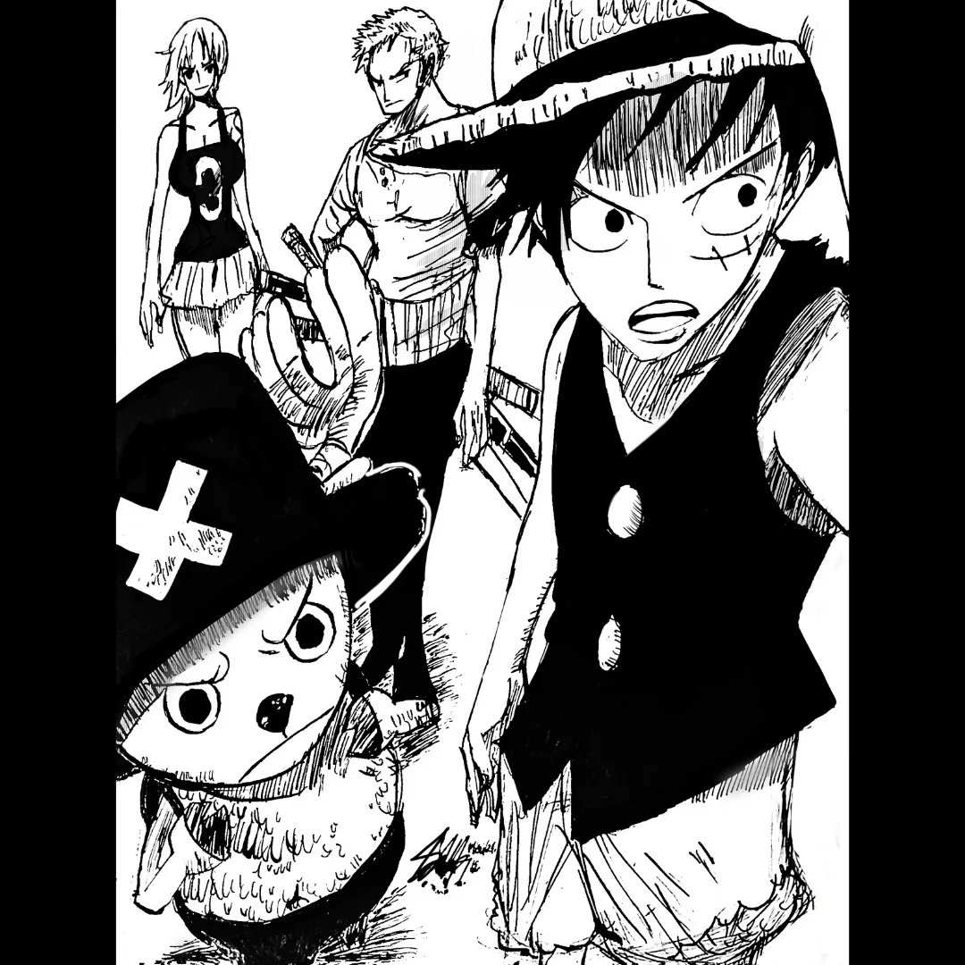 Hola gente cómo están? Aquí otro dibujo de One Piece!!! Me gustó mucho ...