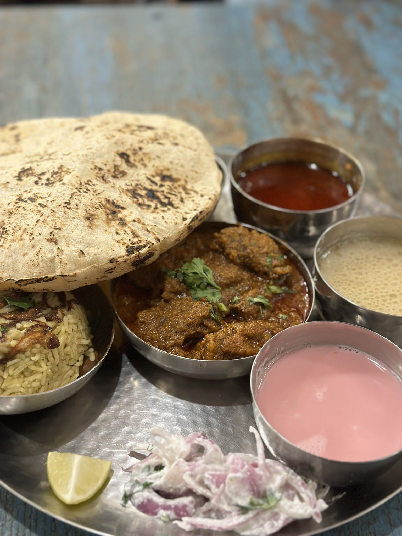 Kolhapuri Mutton Thali Mutton Thali Picture Of Patlacha Wada,