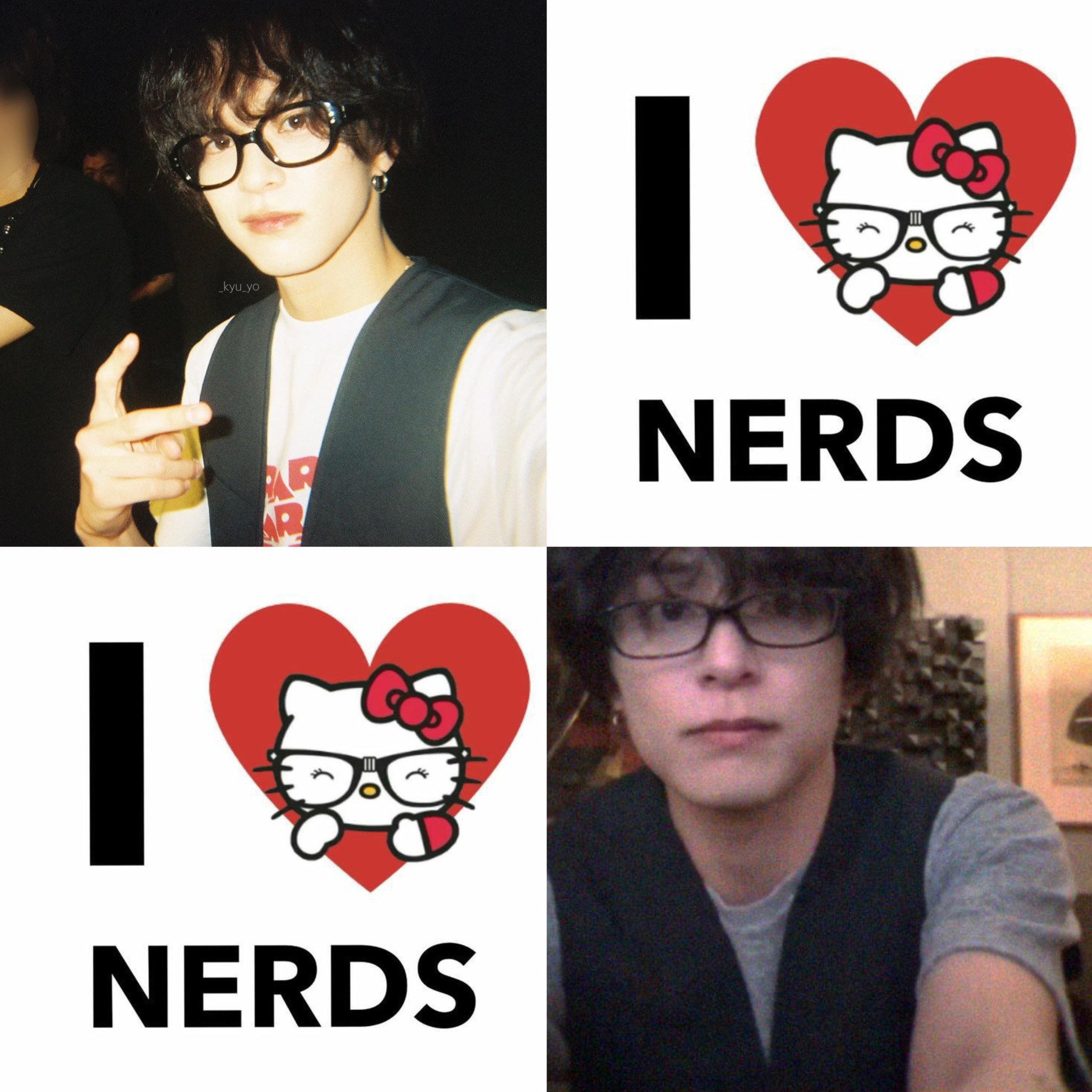 Hello Kitty I Love Nerds Logo