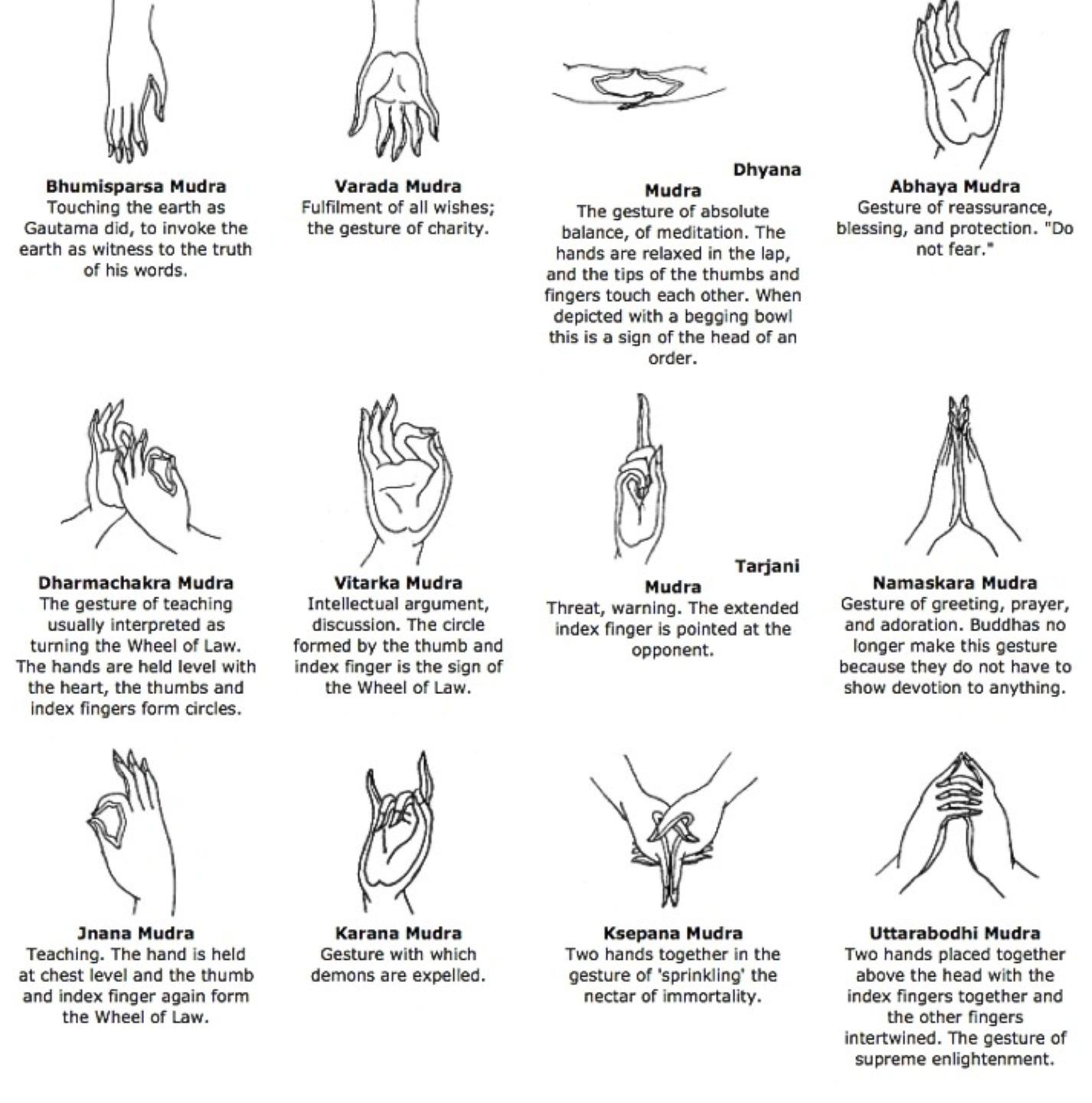 Meditation Hand Positions Buddhist Hand Signs: 12 Mudras And What They