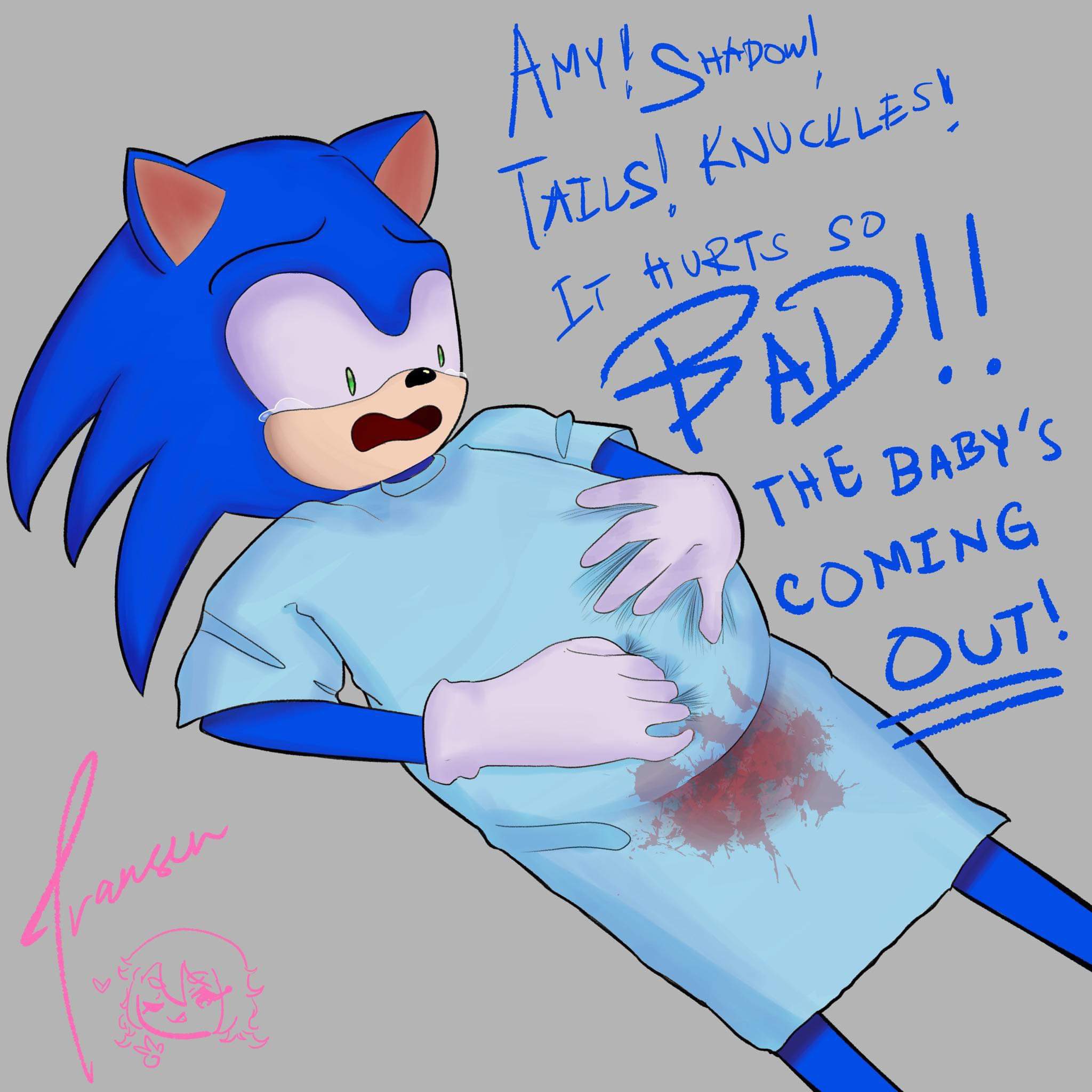 Sonic Pregnant Memes Sonikku MPreg 🫃🏻 | Finally.. The Last