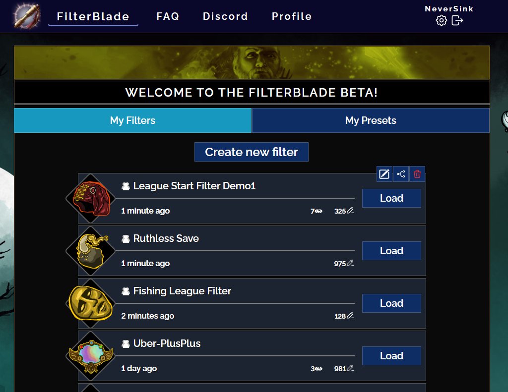 Filterblade Neversink
