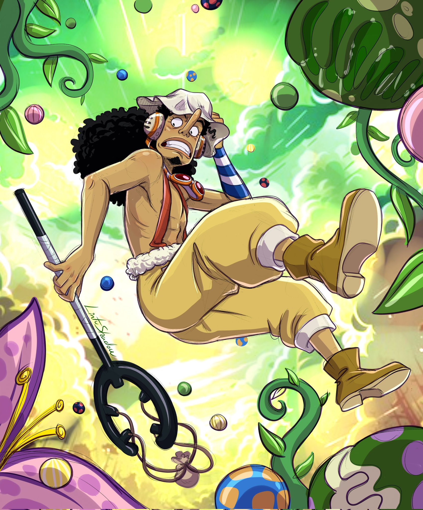 Usopp Time Skip Drawing
