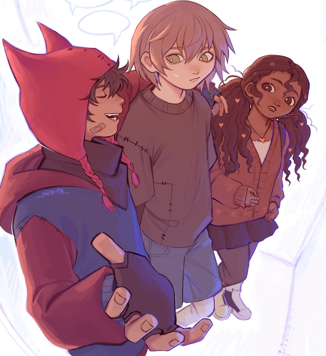 「random perspective practice (ocs) 」|Marüのイラスト