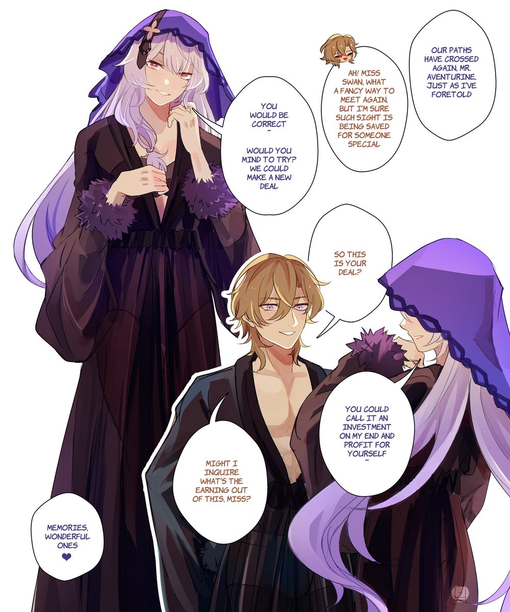 「old pajama comic idea 🗿🦚+⚡️🔮 #HonkaiStarRail #ratiorine 」alex 🌟 @ 🎉🌻の漫画