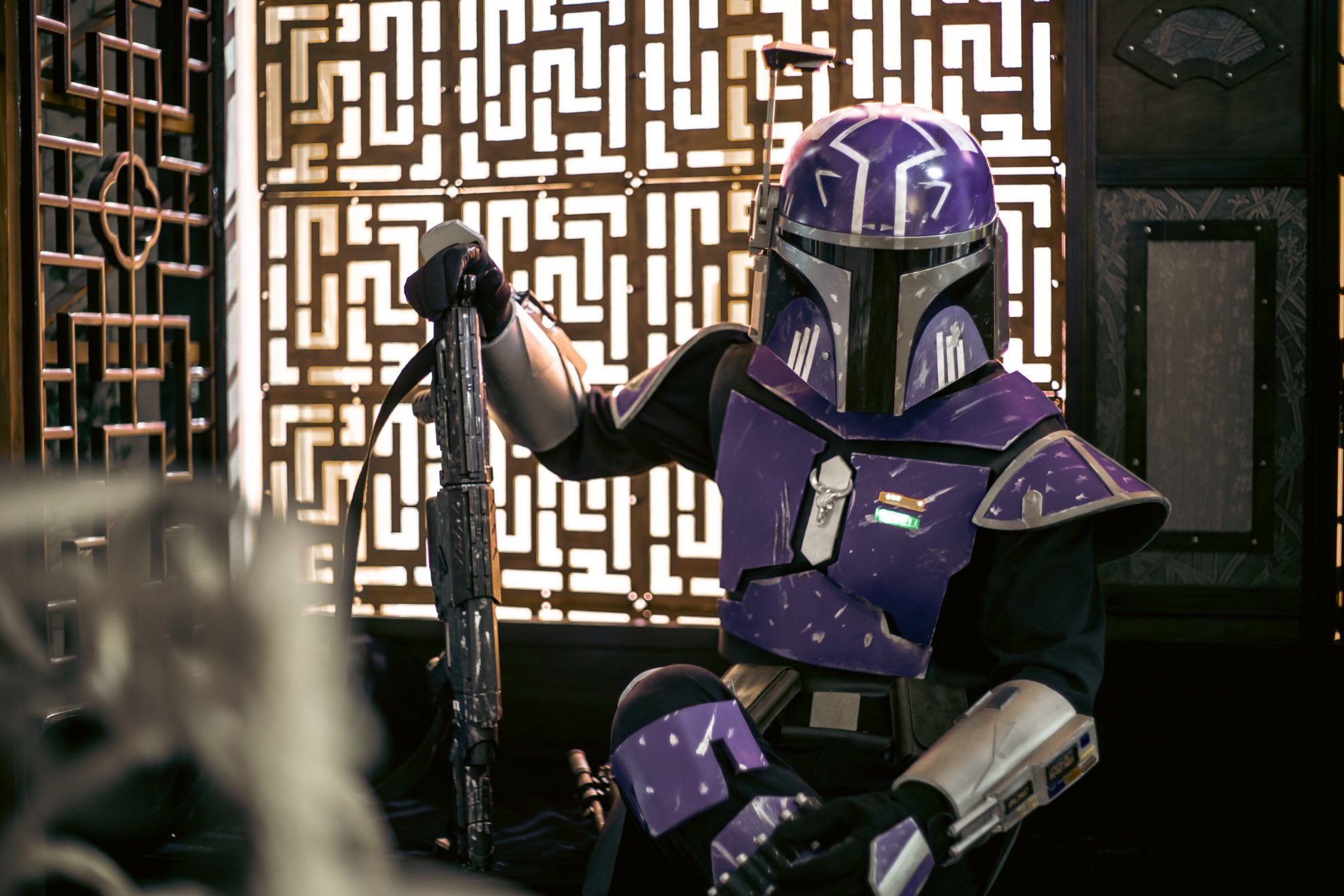 Purple Mandalorian Armor