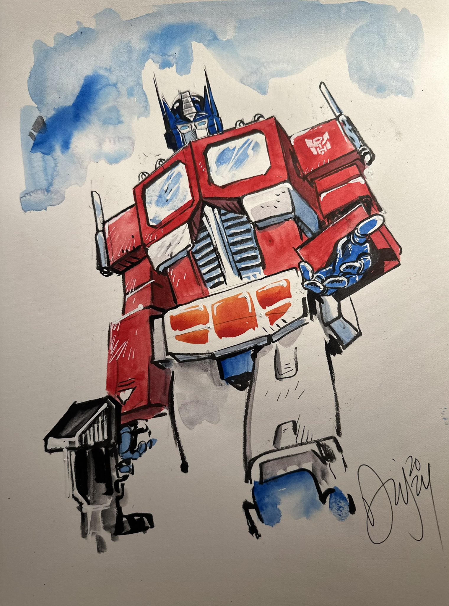 Optimus Prime Drawing G1 WIP Optimus Prime Drawing | Transformers