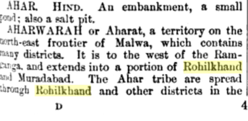 —Rohilkhand and Aheers— *Aheers of ahichhatra, budaun, chinnaur ...