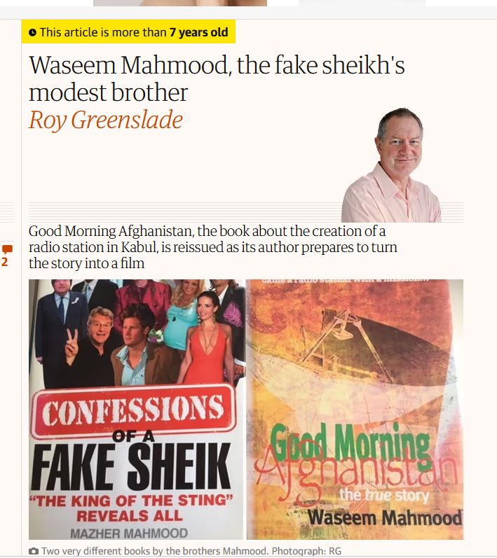 "Waseem Mahmood, the fake sheikh's modest brother Roy Greenslade, The ...