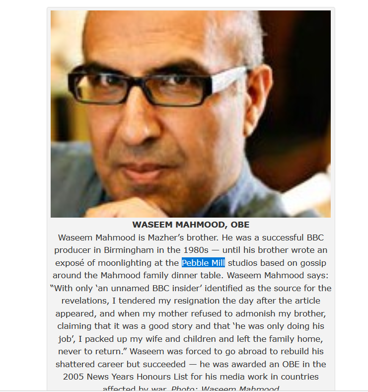 "Waseem Mahmood, the fake sheikh's modest brother Roy Greenslade, The ...