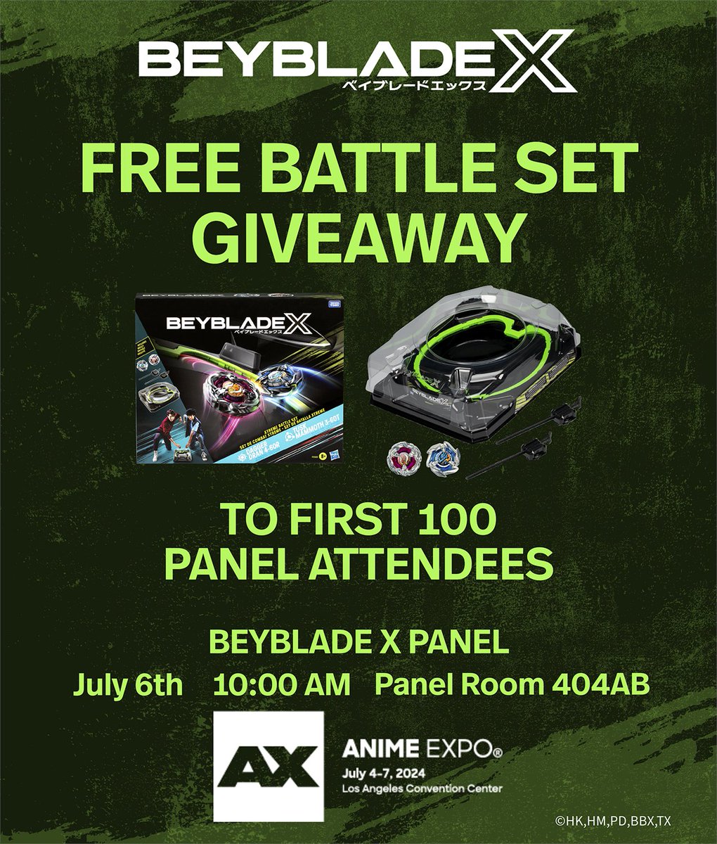 BEYBLADE OFFICIAL on X: Visit the BEYBLADE X booth and scan the QR code ...