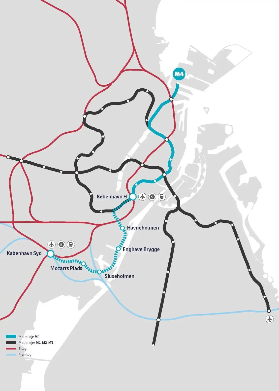 Copenhagen Metro Stations Map