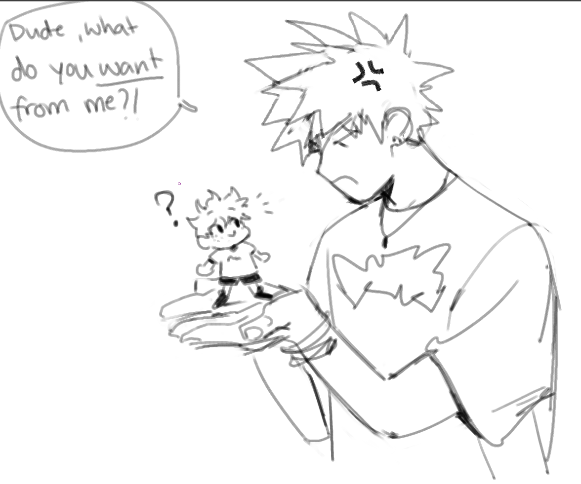 「bug deku and katsuki metting for the first time 」join my art raffle 💗の漫画