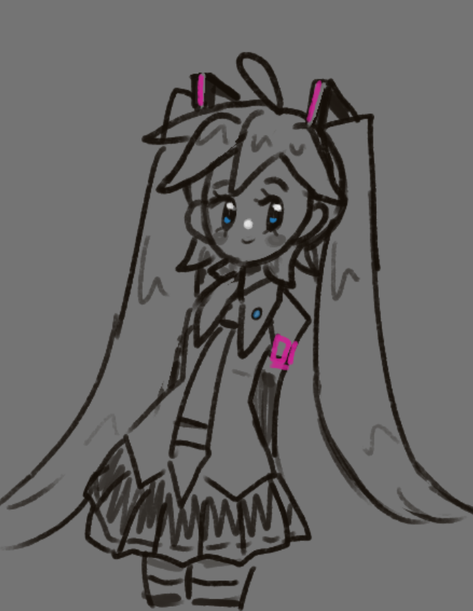 初音ミク 「」|meekieのイラスト
