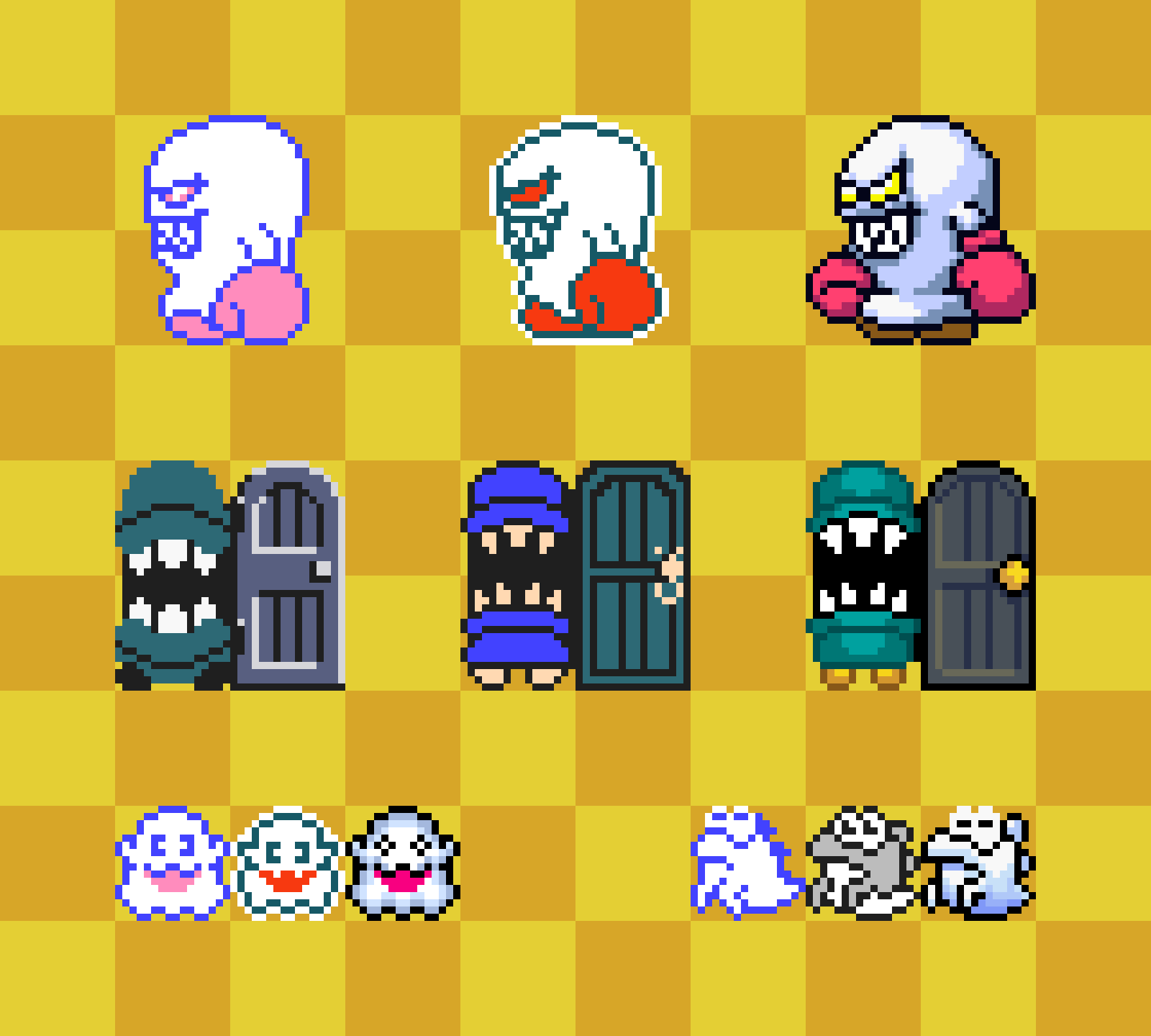 Super Mario World Enemy Sprites Page 2 | Super Mario Bros Vector Art,