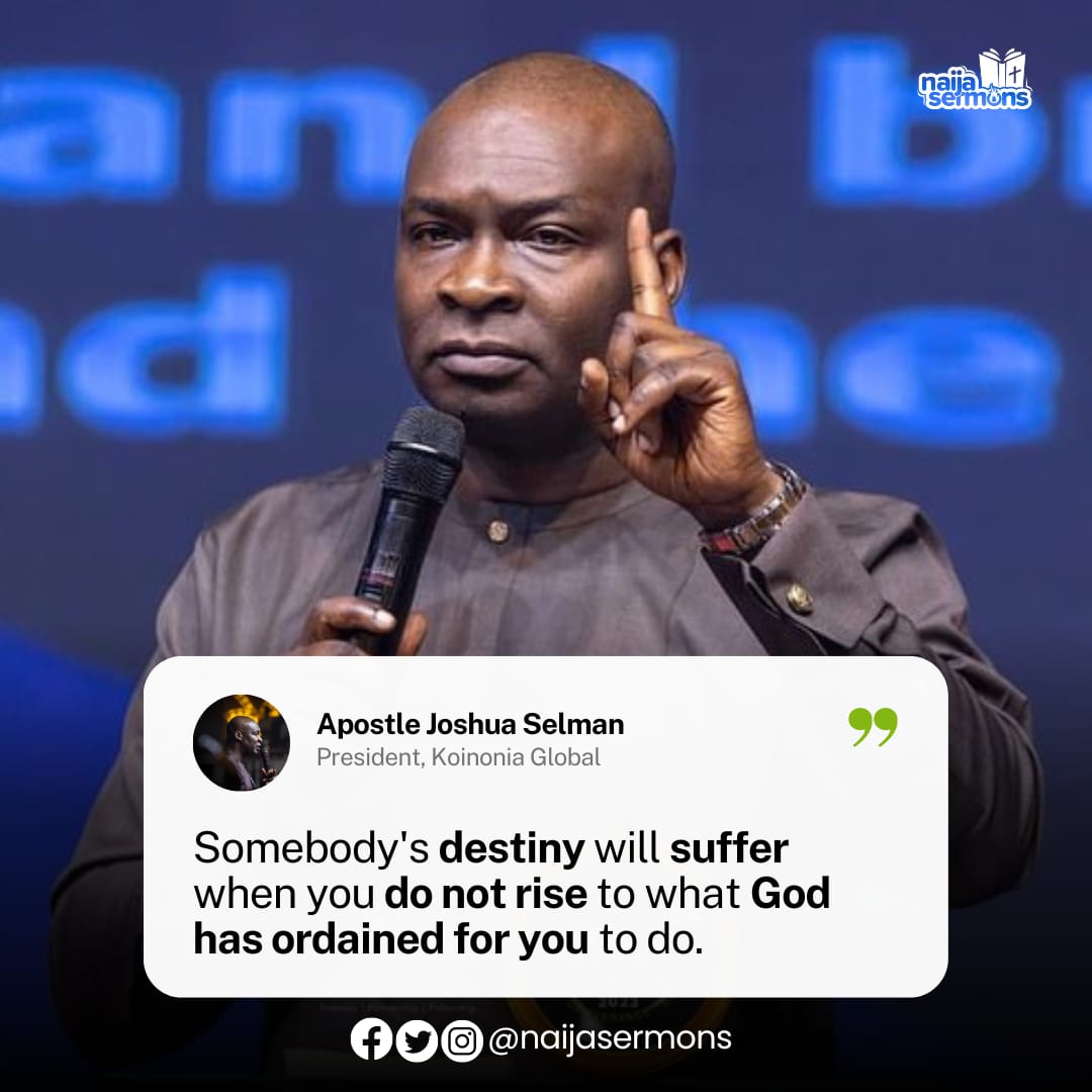 Joshua Selman Quotes