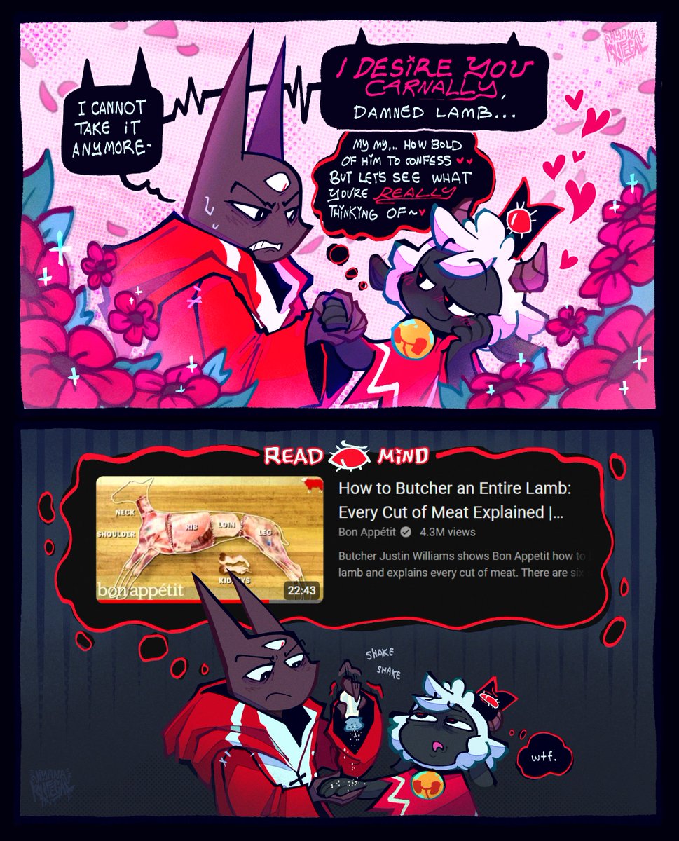 「🩸"Red thoughts"🍴 」🐈‍⬛Wednesday🦇🦨の漫画