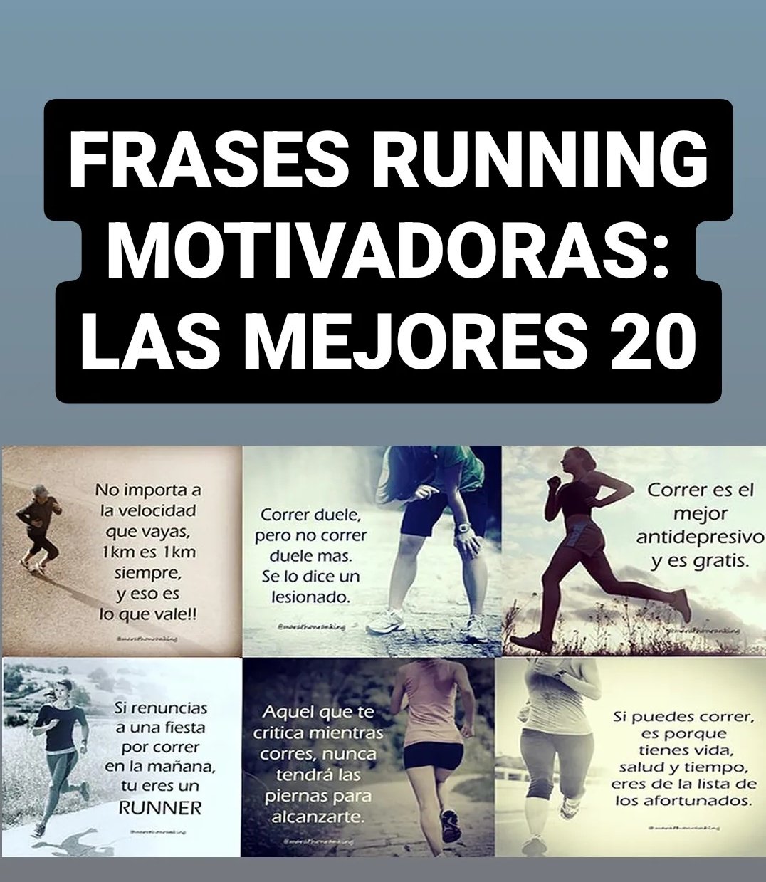 Frases Motivadoras Para Corredores FRASES MOTIVADORAS PARA RUNNERS