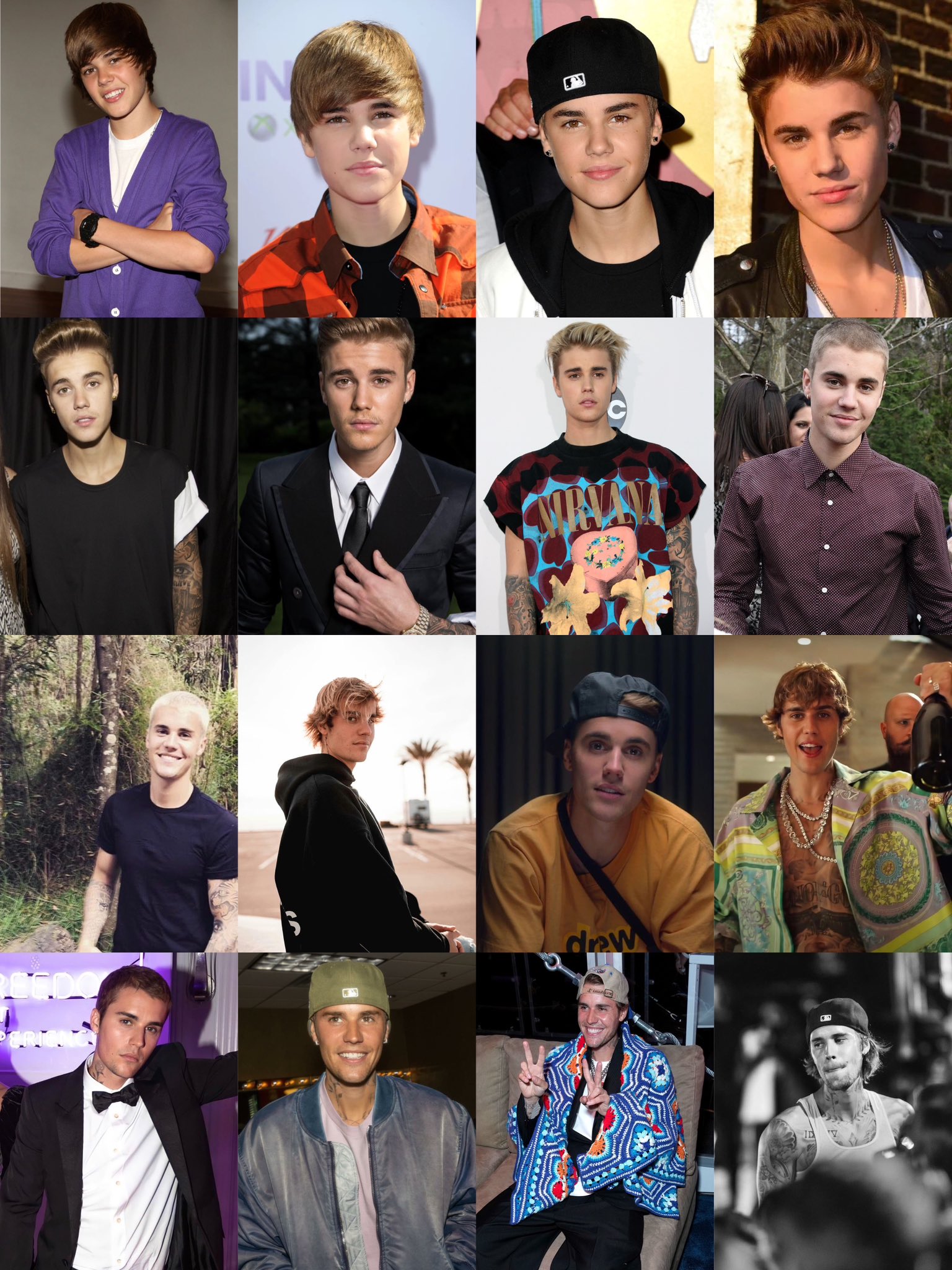 Justin Bieber Collage 2024