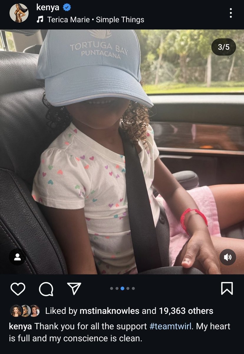 Tina Knowles liked Kenya's post. I need her to call Andy and give him ...