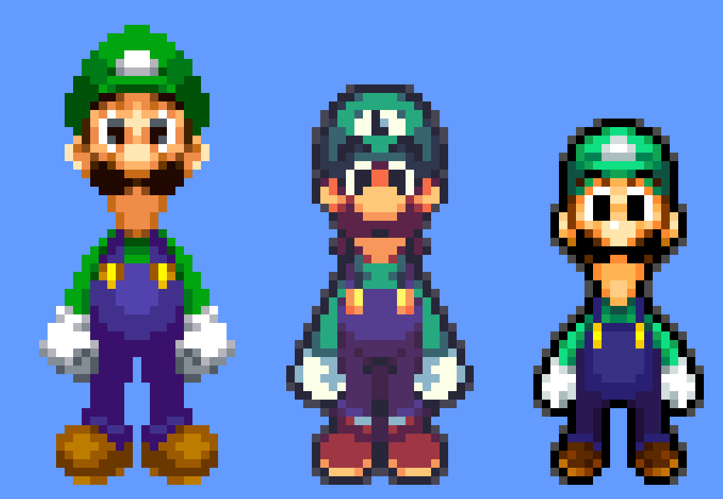 Luigi 16 Bit Sprite