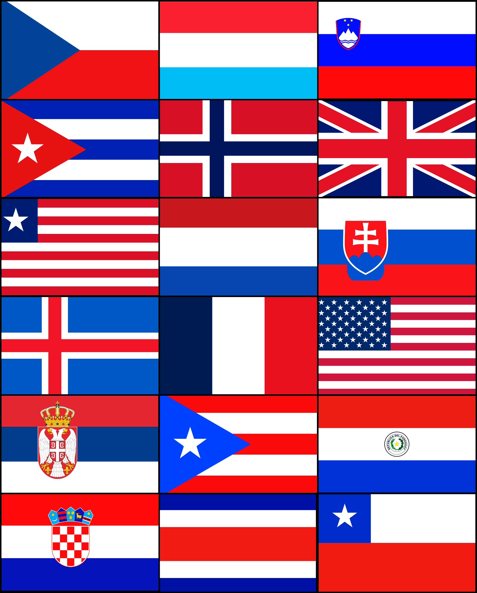 Banderas Del Mundo Rojas, Blancas Y Azules Qué Banderas Tienen Un