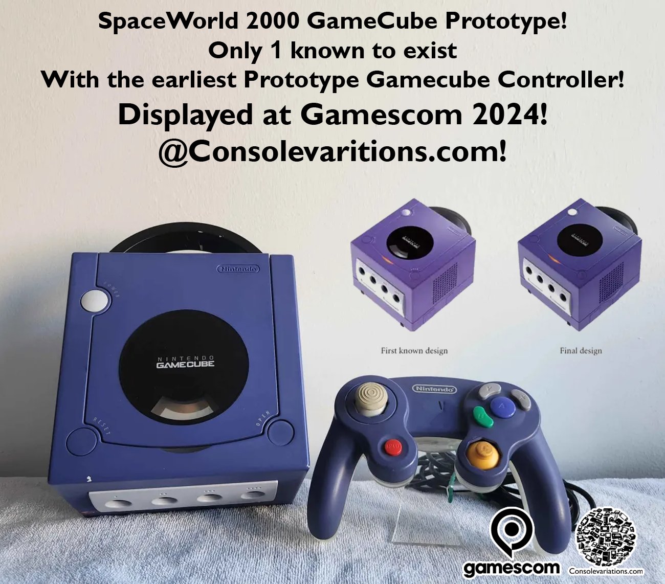 the original Gamecube model shown during it's initial reveal at ...
