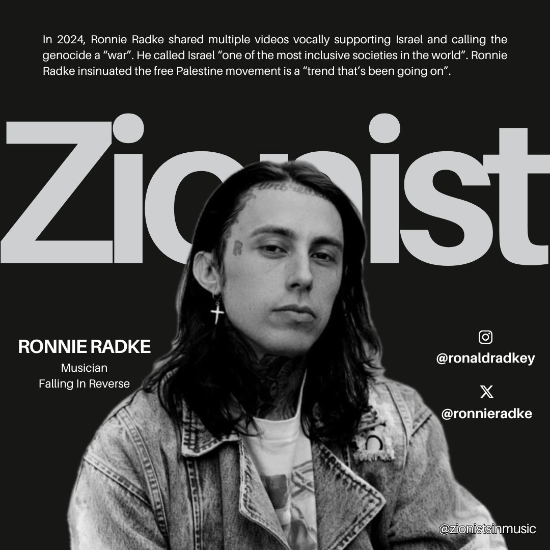 Ronnie Radke 2024 Ronnie Radke/ Falling In Reverse Prequel, MonsTour