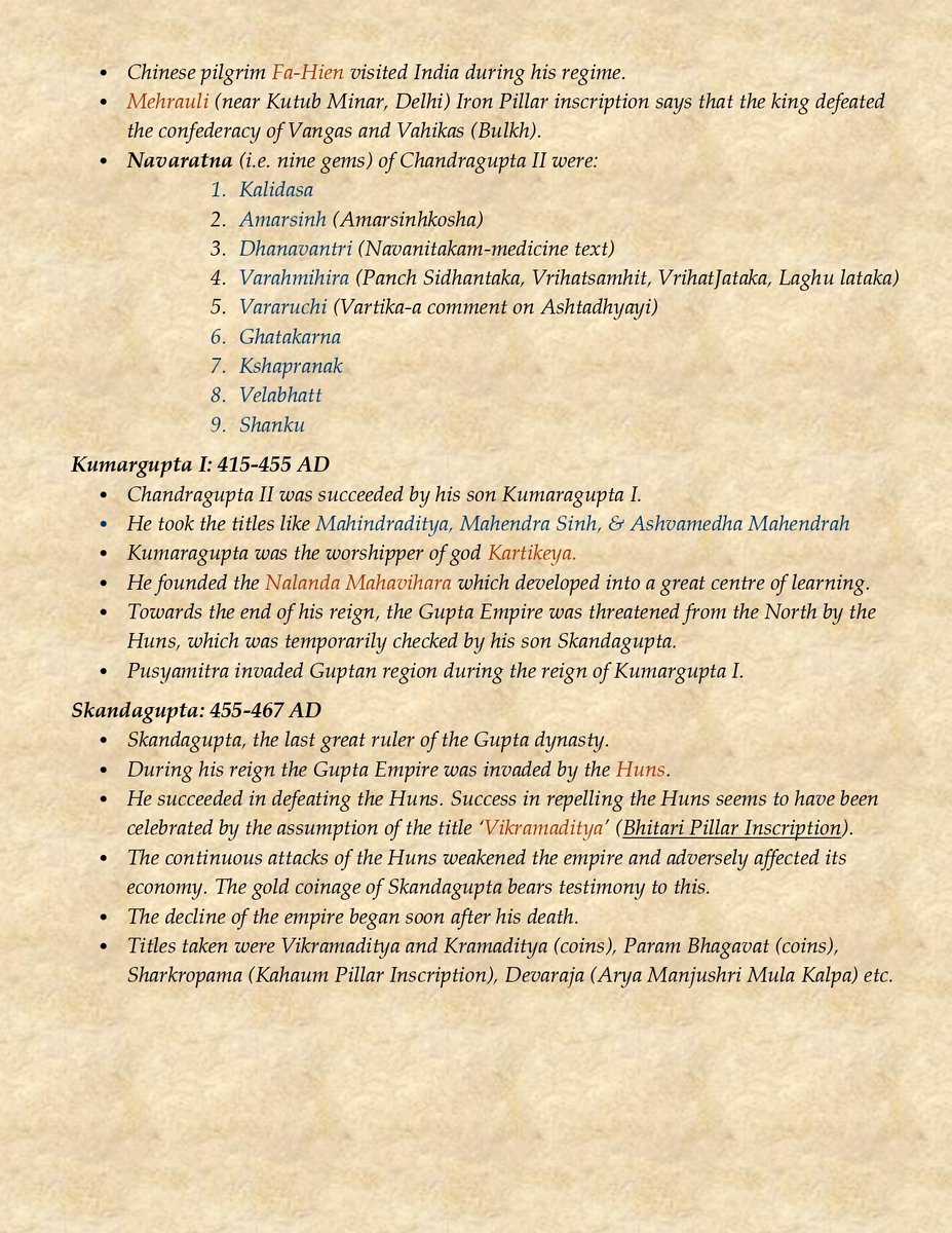 Ancient History Short Notes 👇 -Helpful for UPSC CSE Prelims -A Must ...