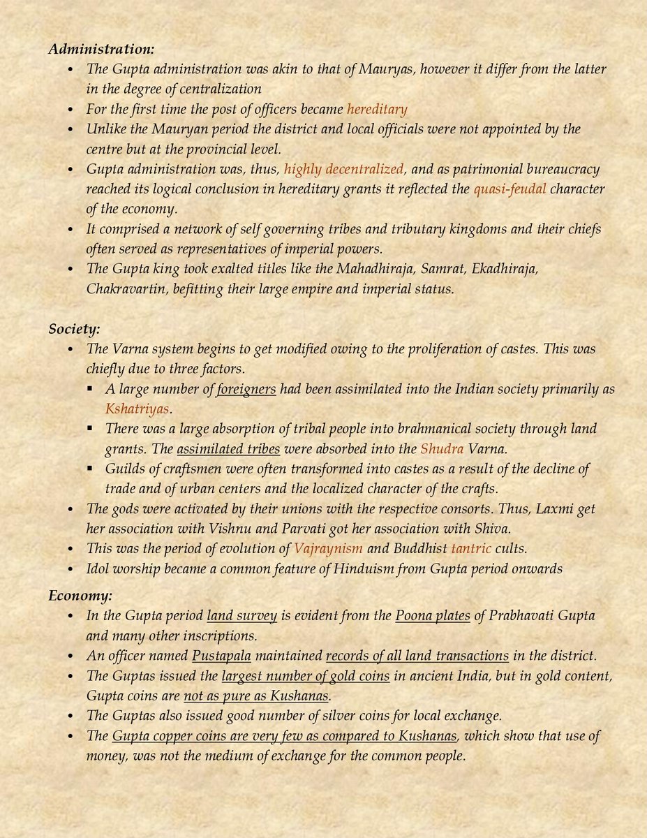 Ancient History Short Notes 👇 -Helpful for UPSC CSE Prelims -A Must ...