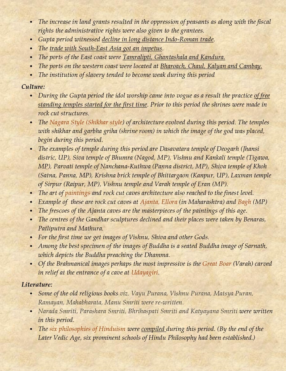 Ancient History Short Notes 👇 -Helpful for UPSC CSE Prelims -A Must ...