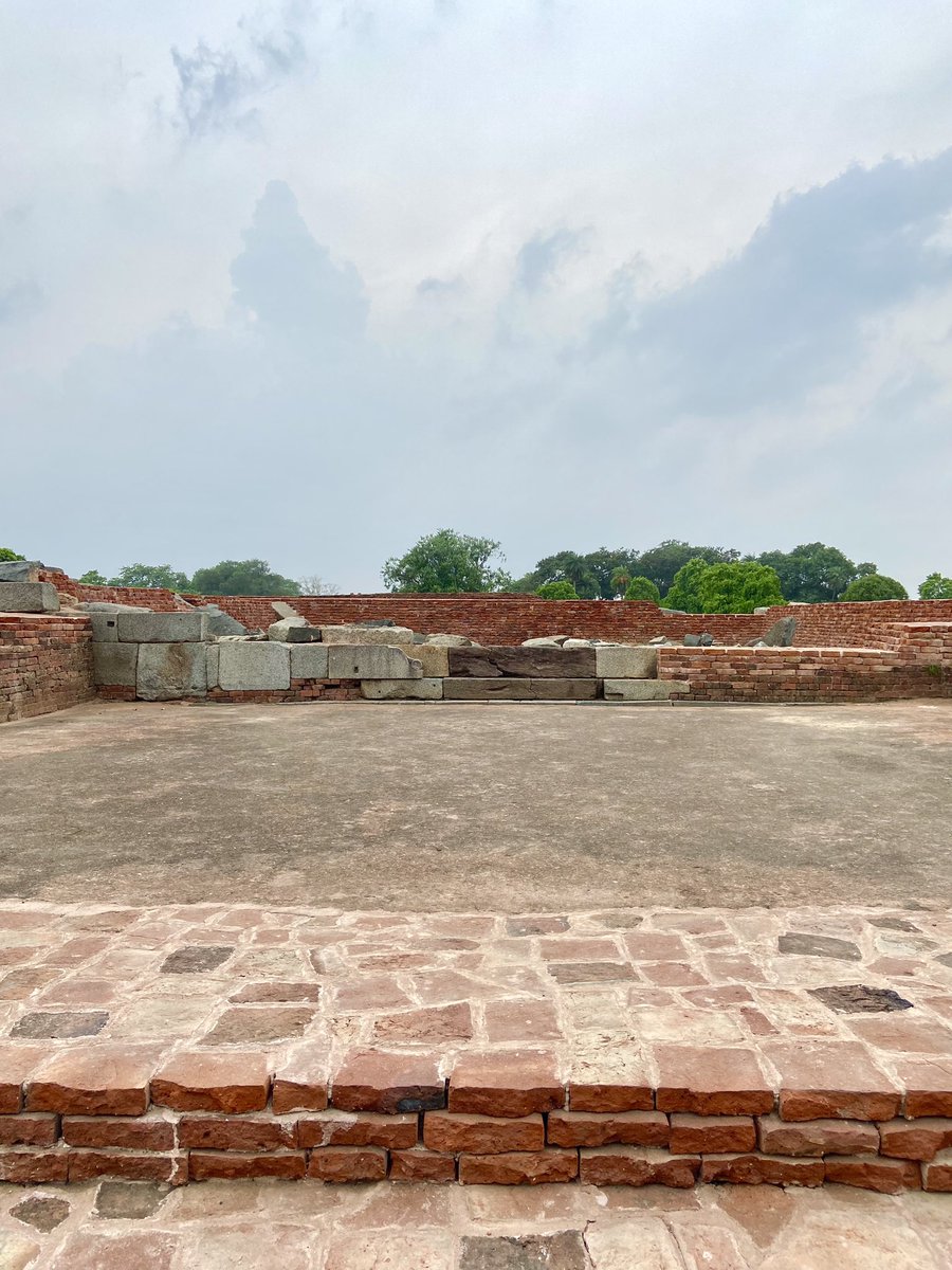 Ruins of a Hindu temple at the Nalanda Mahavihara site. (marked as Site ...