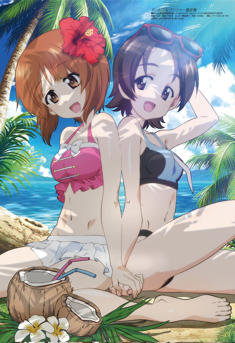 【情報】Megami 雜誌 2024 年 8 月號海報圖《戰車與少女 最終章》泳裝的 美穗＆梓 @少女與戰車（Girls und Panzer） 哈啦板 - 巴哈姆特