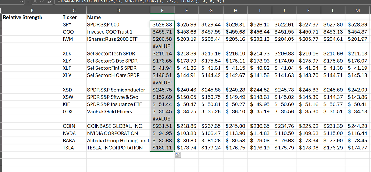 Thread By @jfsrev - By Popular Demand: Spreadsheet Tutorial...