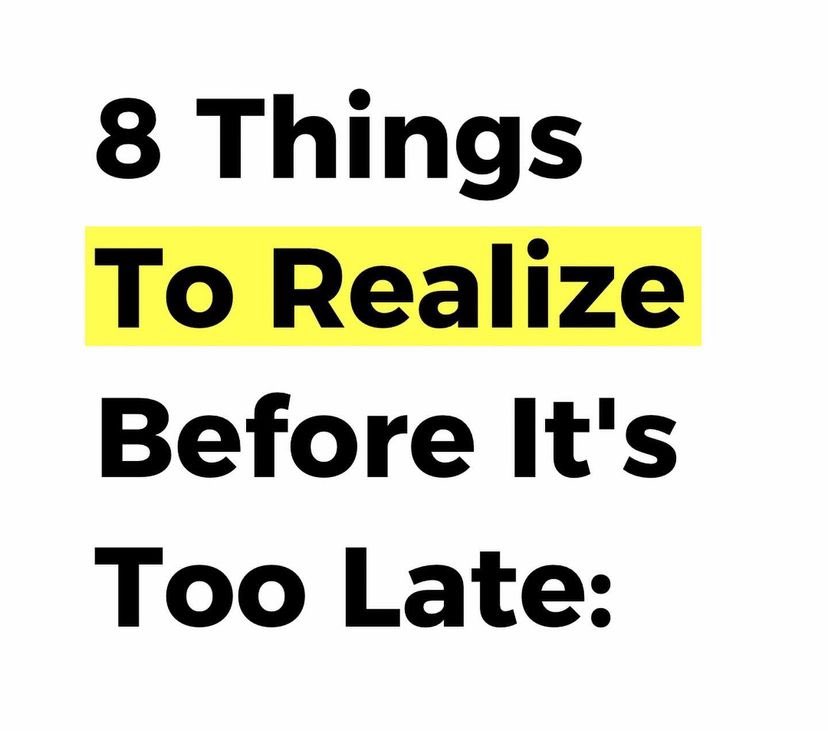 8 Things To Realize Before It's Too Late: - المسلسل من Conqueror ...