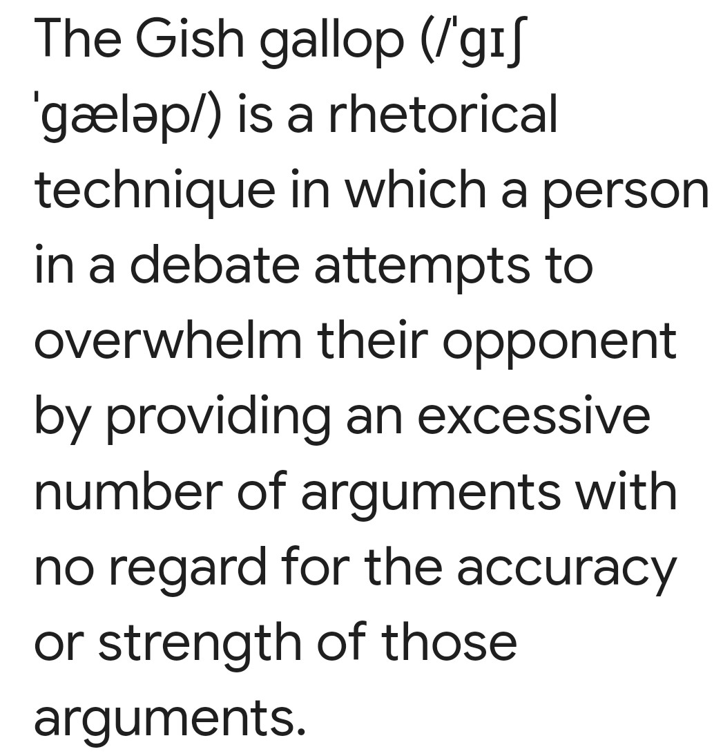 What Is 'Gish Gallop' and What Does It Have To Do With Thursday's ...