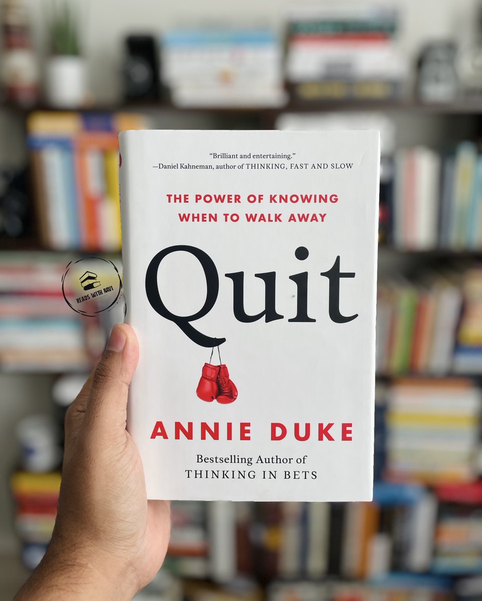 “Quit by Annie Duke” An important and useful read. In this book, Annie ...