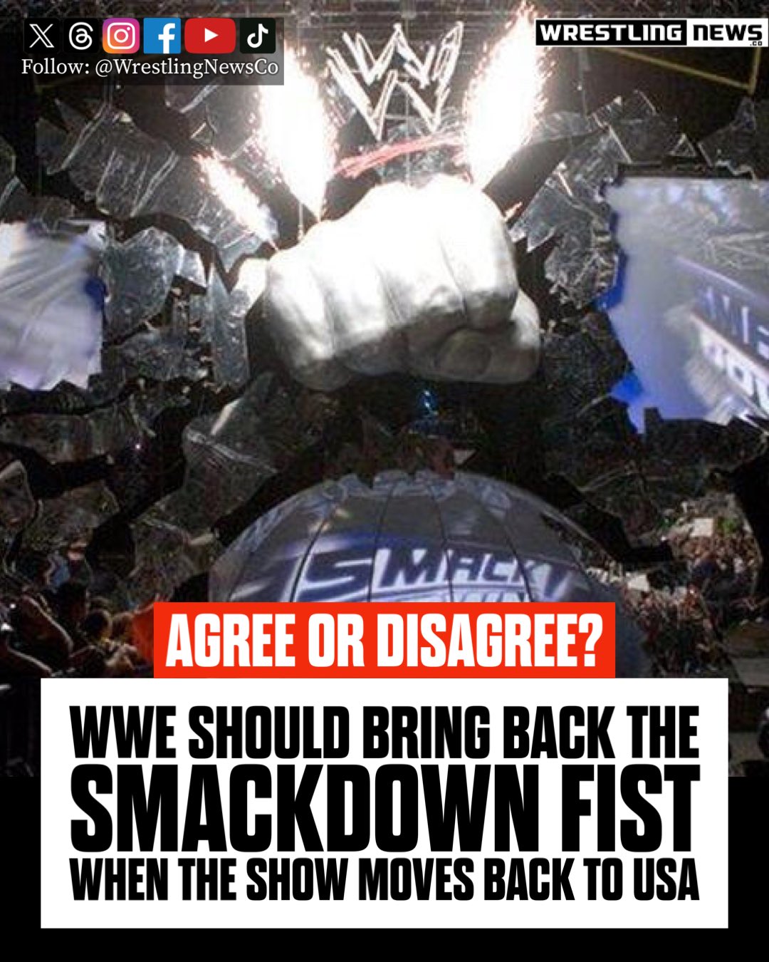 Wwe Smackdown Fist Arena Kurt Angle Points Out That SmackDown Has A